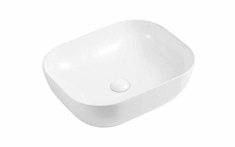 Gio Lilly Elliptical Counter Top Basin White - Lifestyle Ceramics