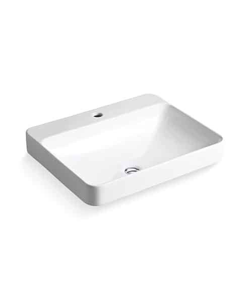 Kohler Forefront 600 Rectangular Basin With Tap Hole - Lifestyle Ceramics