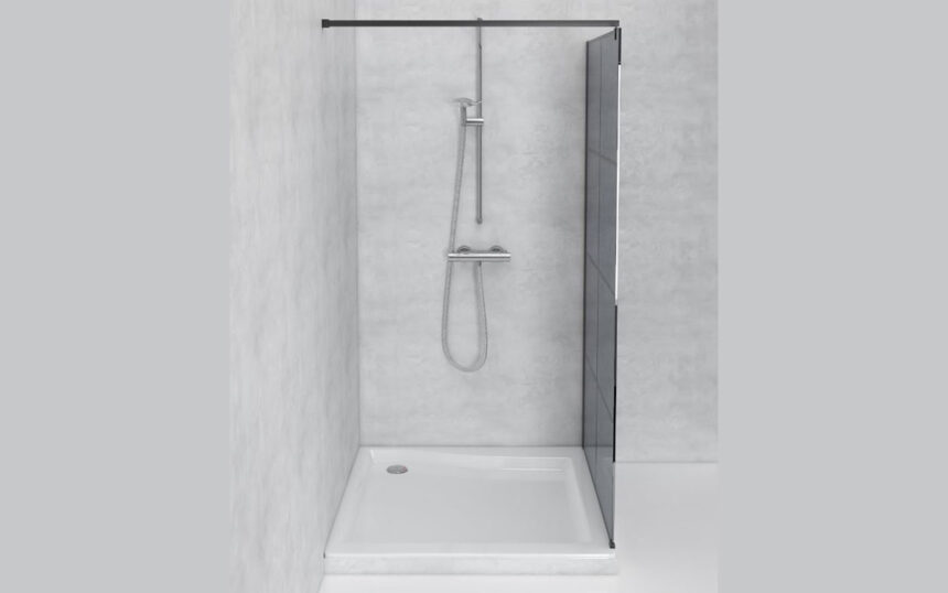 TAT 1200 Walk In Shower Smoke Line - Lifestyle Ceramics