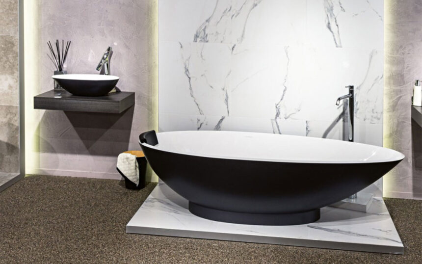 Victoria & Albert Napoli Matt Black Freestanding Bath - Lifestyle Ceramics