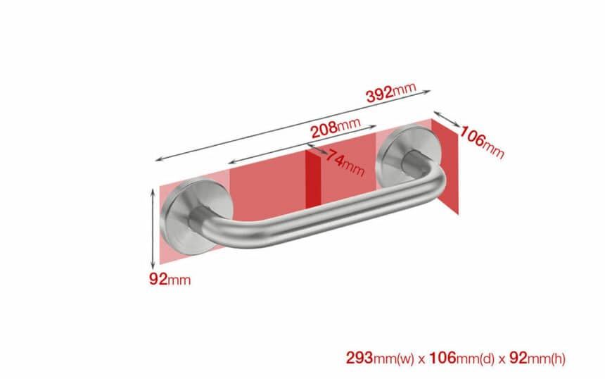 Bathroom Butler Safety Rail 300 - 392x106x92mm
